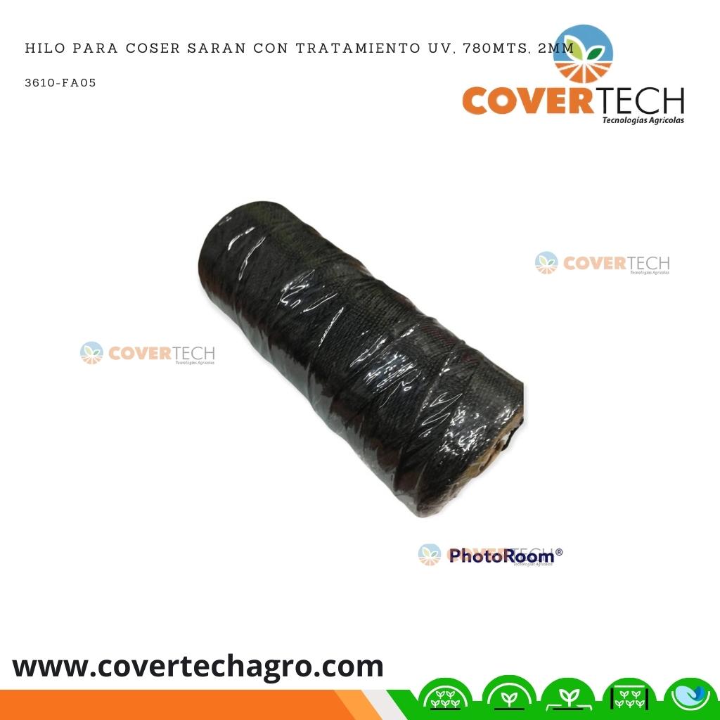 Hilo grueso para coser Saran con tratamiento UV, 780mts, 2mm | Covertech